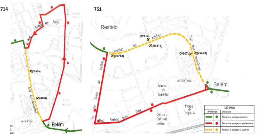 714, 751 | Alteração Provisória de Percurso e Paragens