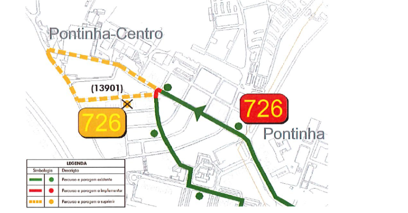 726 | Alteração Provisória de Percurso e Terminal