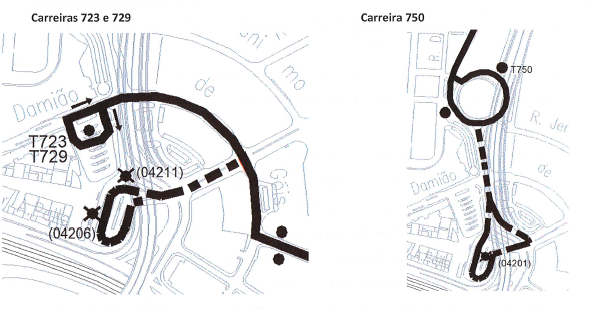 Alteração Provisória de percurso e Paragens