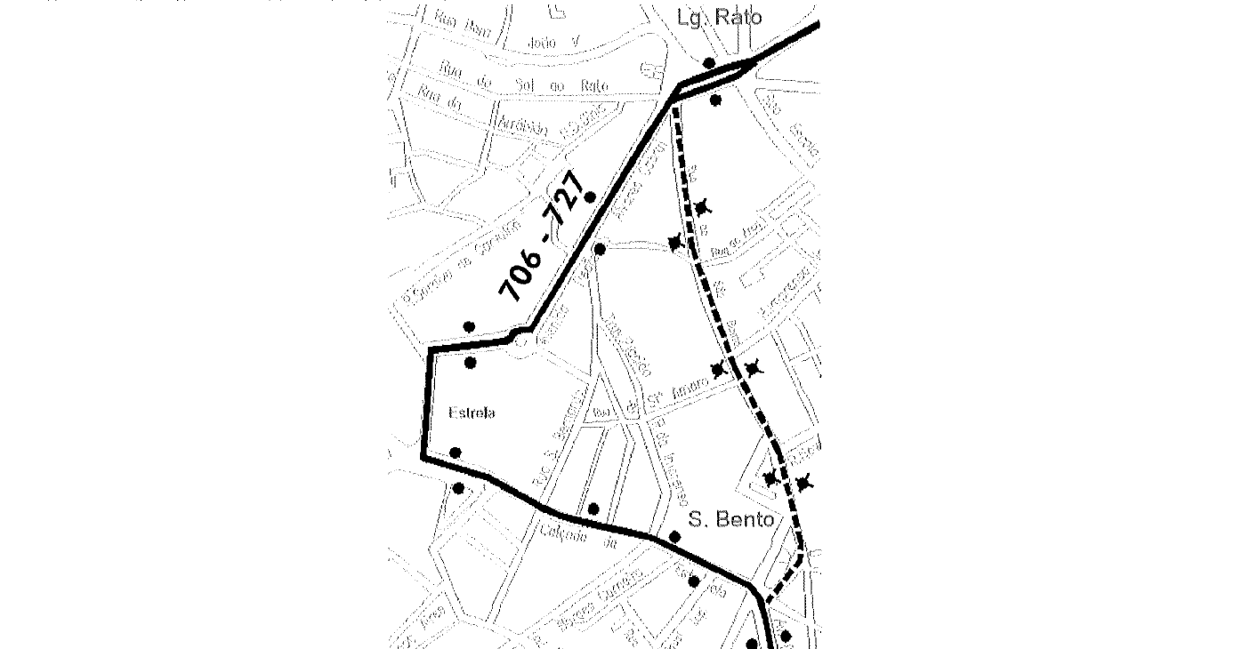 706, 727 e 19B | Alteração provisória de percurso