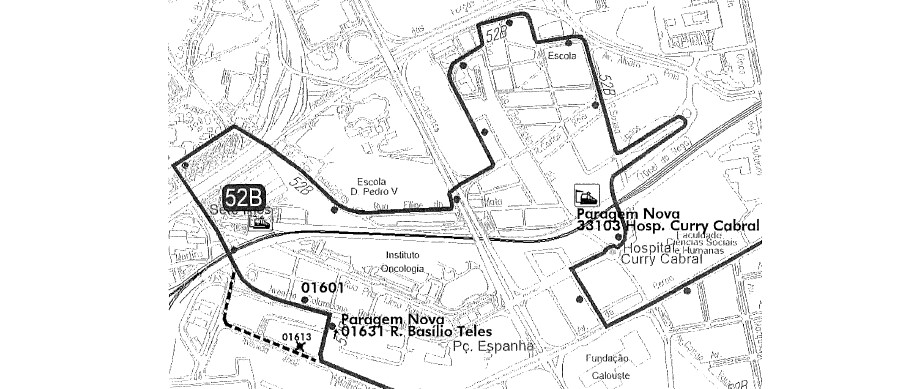 52B | Novas Paragens e Alteração de Percurso