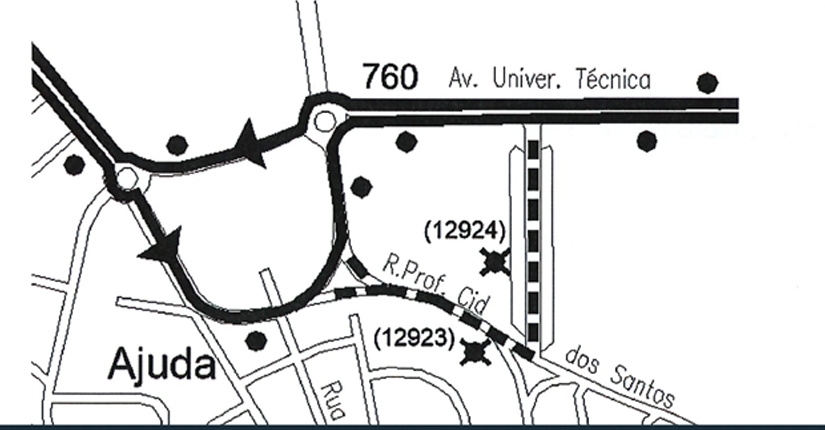 723, 729, 760 e 76B - Alteração provisória