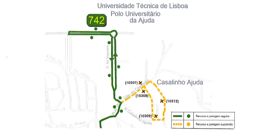 742 | Alteração Provisória de Percurso e Paragens