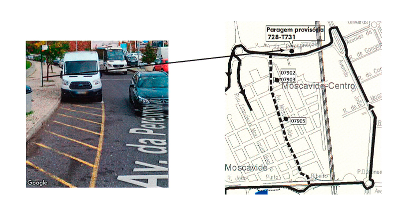 728 e 731 | Alteração provisória de percurso e paragens