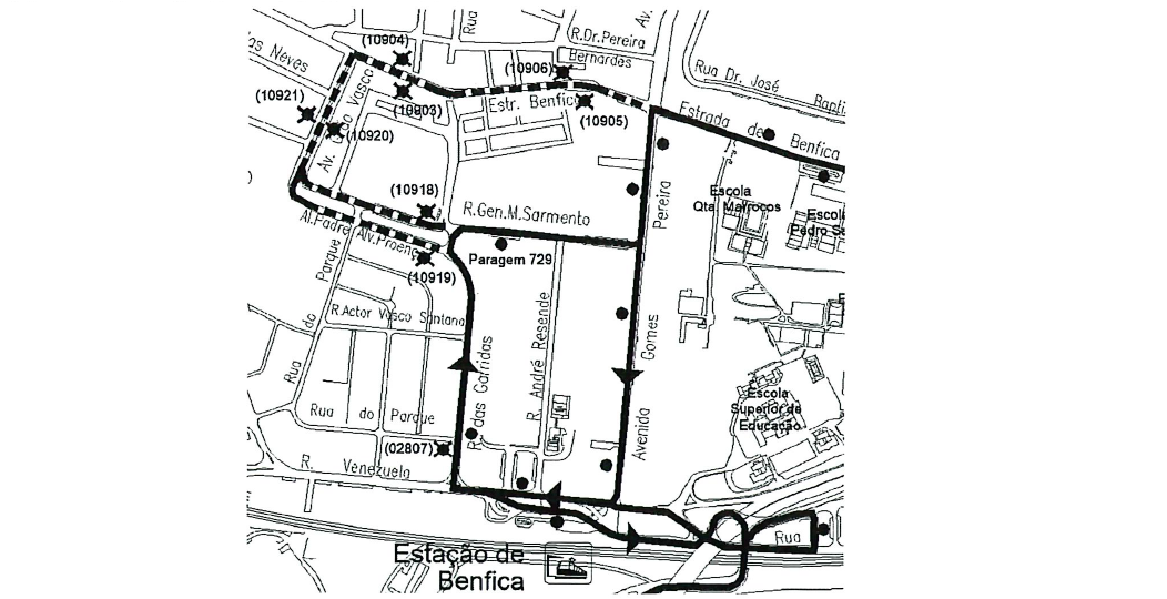 716, 729 e 70B - Alteração provisória de percurso e paragens