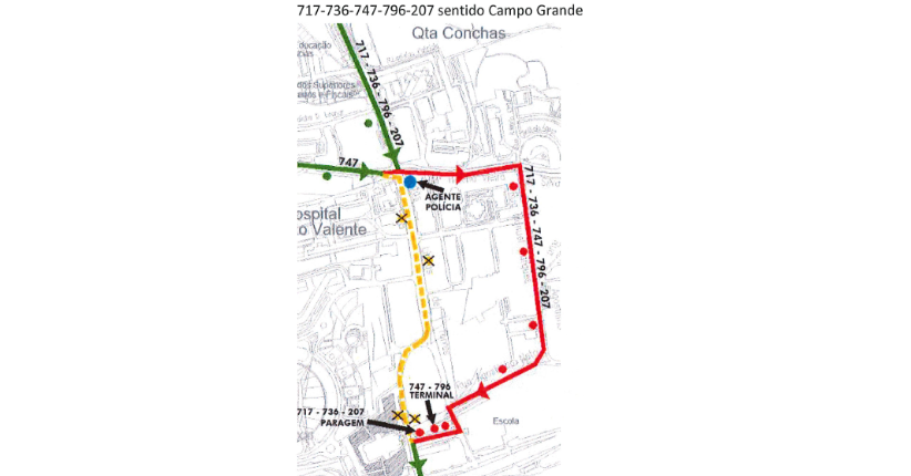 Alteração Provisória de Percurso e Paragens