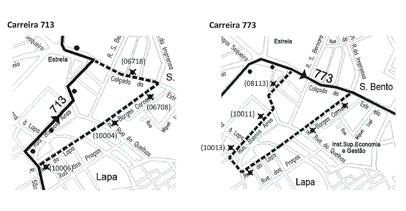 713 e 773 | Alteração provisória de percurso e paragens
